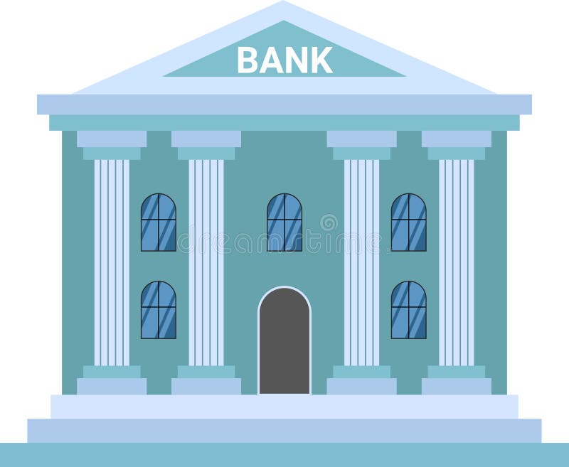 Isolated Bank Premises Vector Illustration Stock Illustration ...