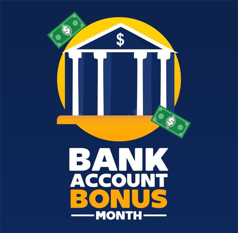 Bank Account Bonus Month for Better Finances Stock Illustration ...