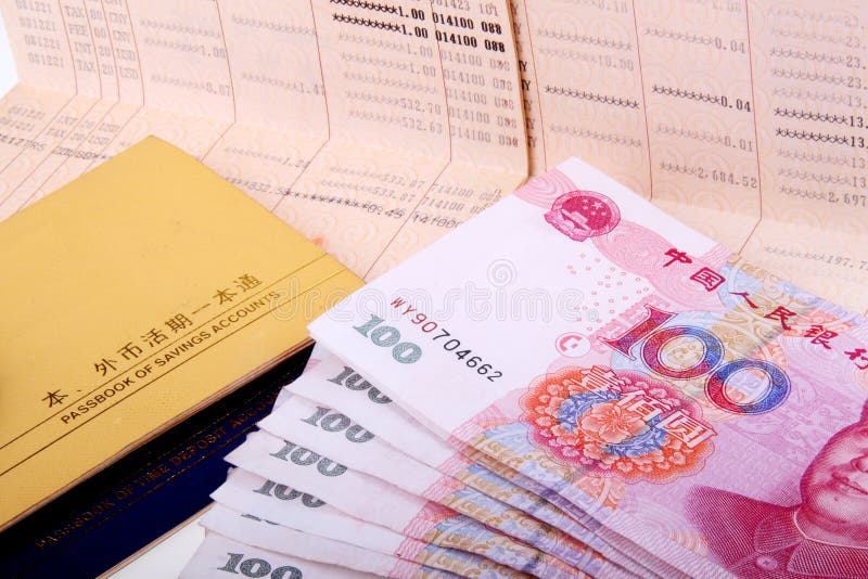 Bank account and RMB. stock photo. Image of encash, cost - 8091064