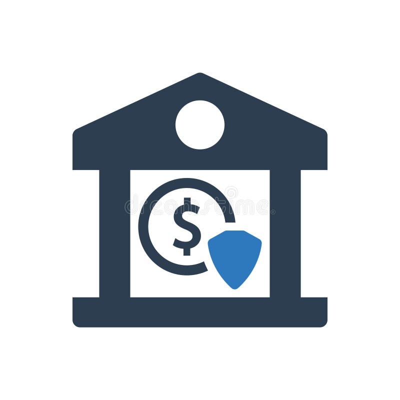 Bank Account Security Icon - Money Protection Icon Stock Vector ...