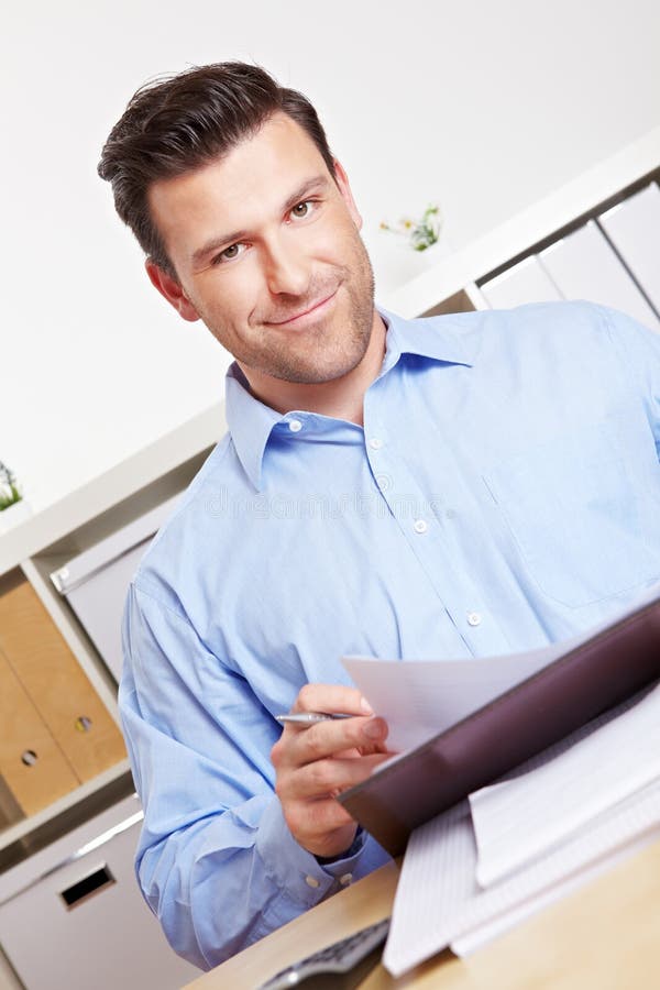 Bank Advisor with Documents Stock Photo - Image of lawyer, apply: 194468964