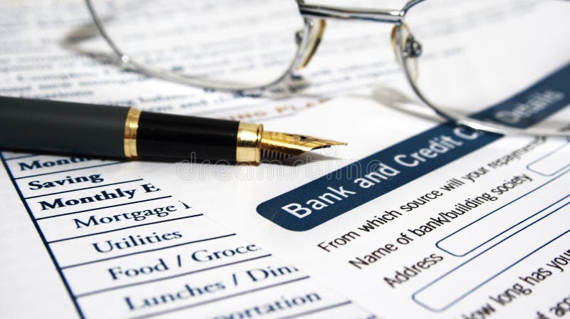 Bank application stock photo. Image of banks, definition - 14219124