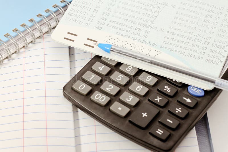 Bank book with dollar. stock photo. Image of document - 31405146