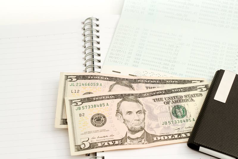 Bank book with dollar. stock image. Image of saving, document - 31406019