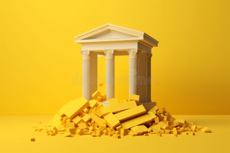 A Bank Breaking and Collapsing Under Economic Pressure. Generative Ai ...
