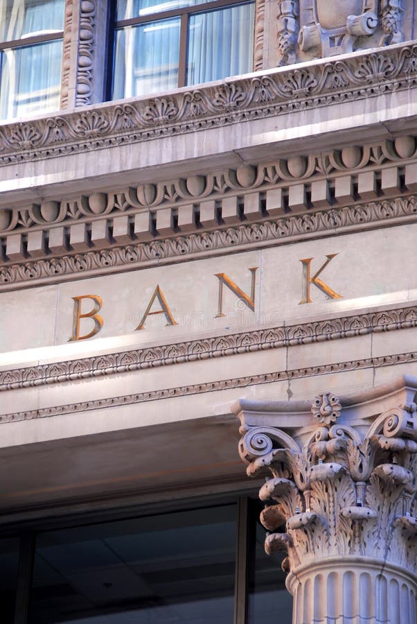 Bank building stock image. Image of classical, downtown - 1087261