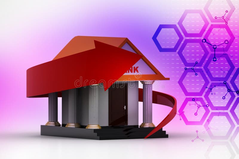 Bank Building Arrow Security Concept Stock Illustrations – 45 Bank ...