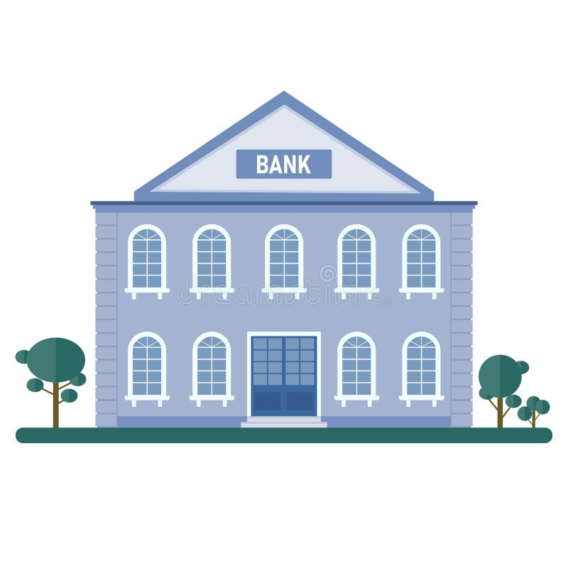 Bank Building, Bank Facade, Realistic Bank Icon. Vector, Designer ...