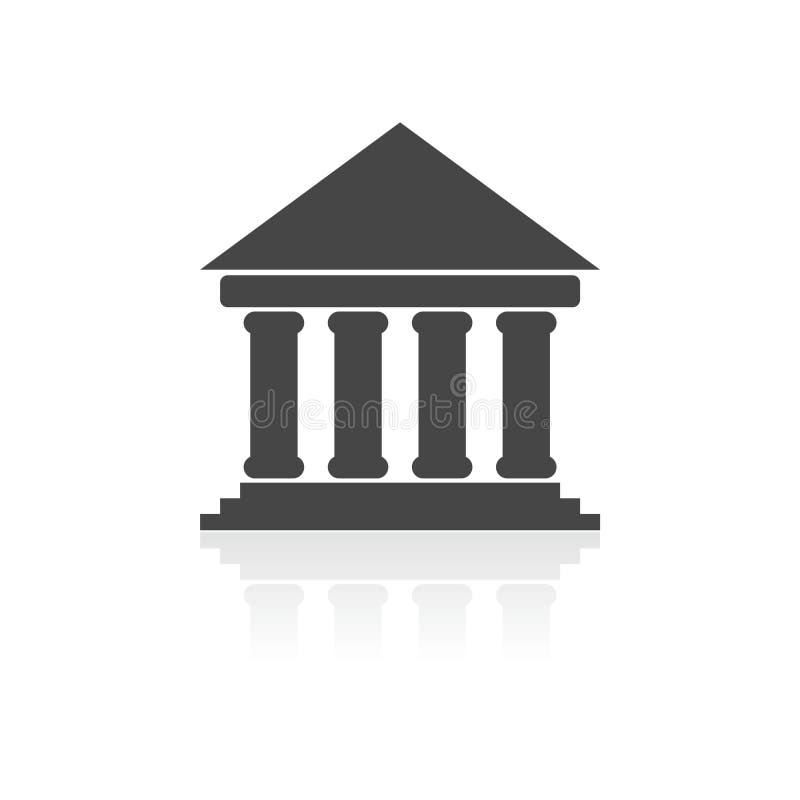 Bank Building Icons, Court Building Icon Stock Vector - Illustration of ...