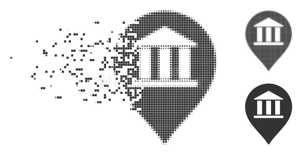 Bank Building Pointer Pixel Icon Stock Illustrations – 19 Bank Building ...