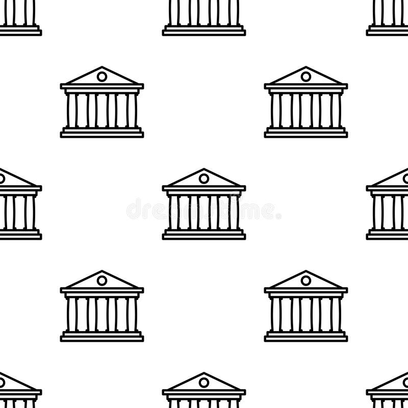 Bank Building Pattern Seamless Stock Illustrations – 981 Bank Building ...
