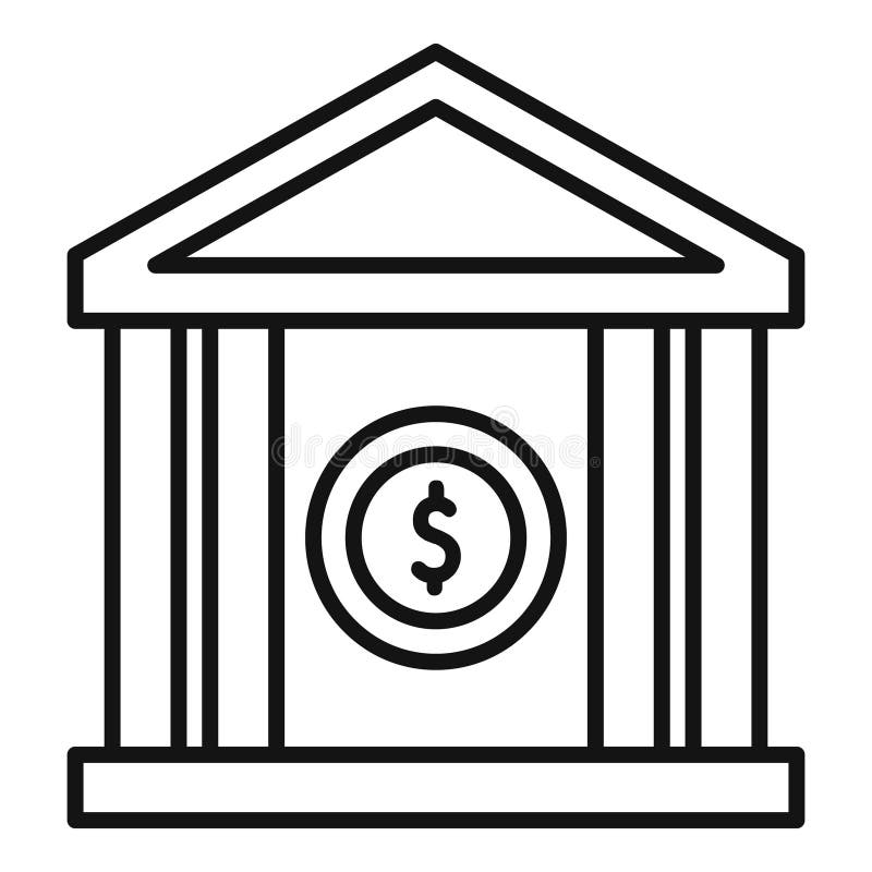 Bank Building Showing the Concept of Finance Stock Illustration ...
