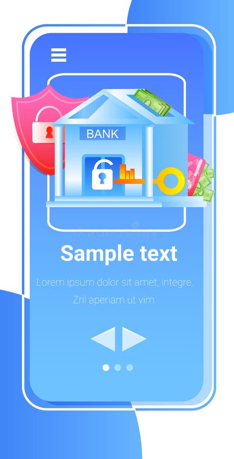 Bank Building Under Protection Big Security Shield Full Coverage ...