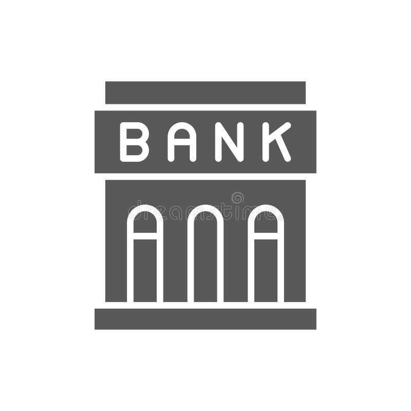 Bank Building Vector Icon Symbol Isolated on White Background Stock ...