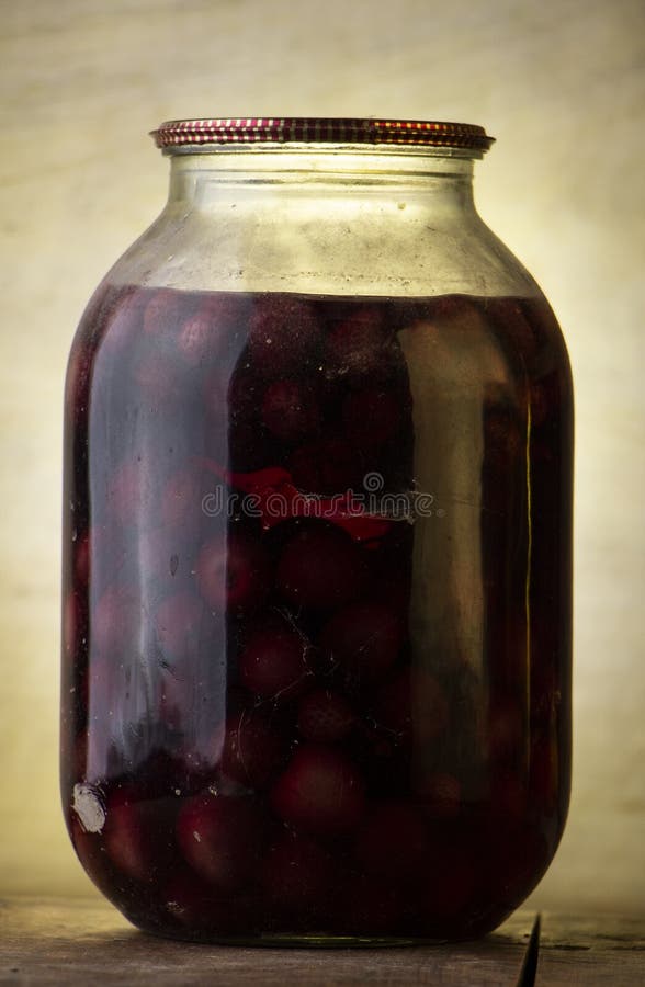 Bank of Canned Fruit Compote on the Shelf Stock Photo - Image of ...