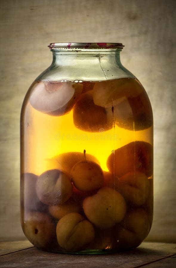 Bank of Canned Fruit Compote on the Shelf Stock Photo - Image of tasty ...