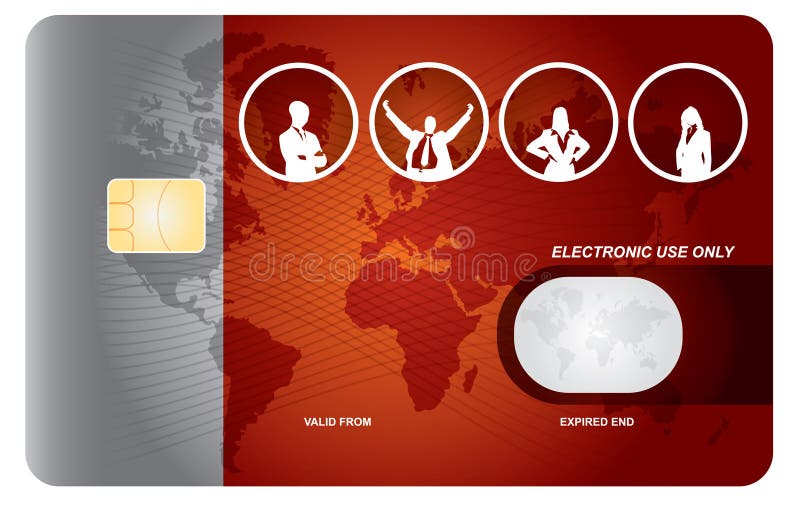 Led Design Business Cards in Black Stock Vector - Illustration of note ...