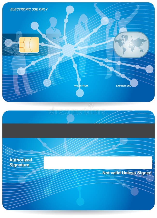 Bank Card stock vector. Illustration of credit, office - 20335414