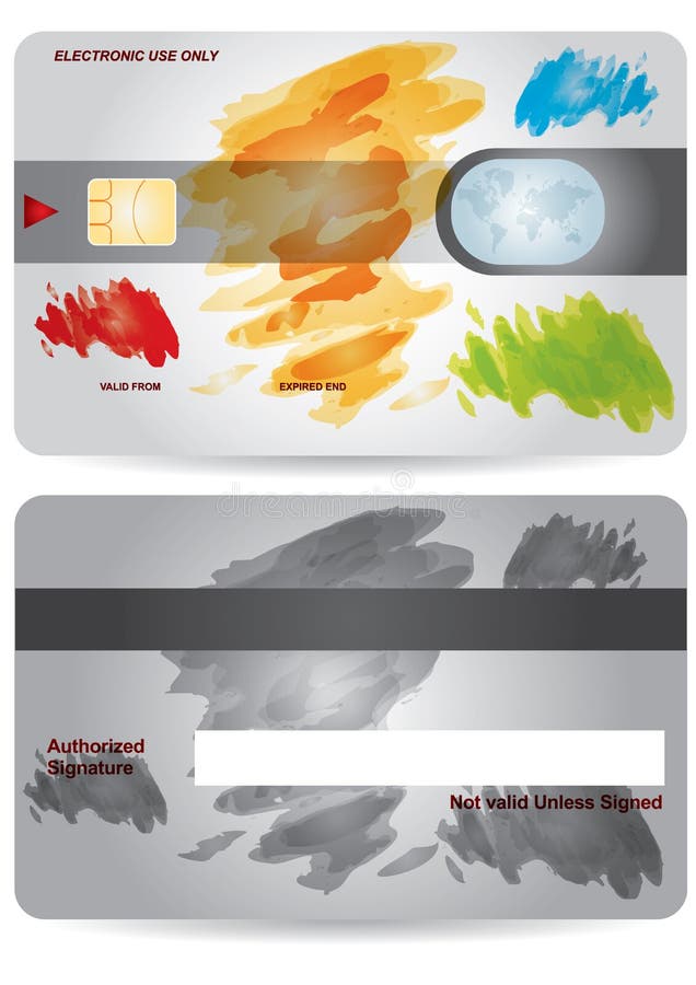 Bank Card stock vector. Illustration of credit, abstract - 22698547