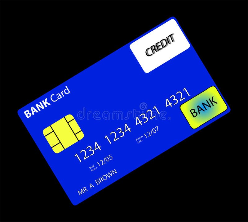 Bank Card 3 stock illustration. Illustration of banking - 735273