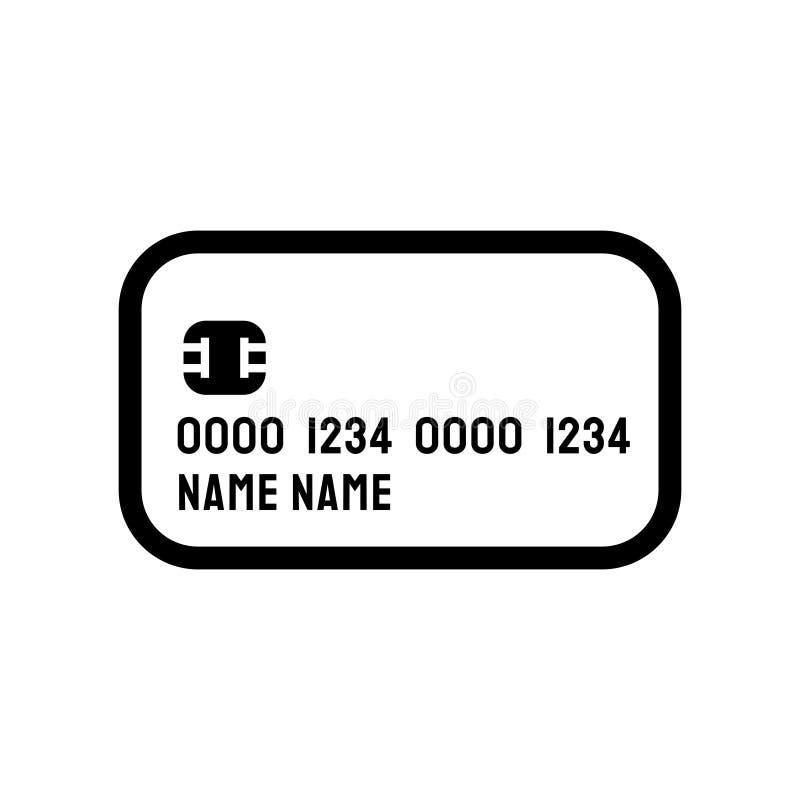 Bank card icon stock illustration. Illustration of card - 177617509