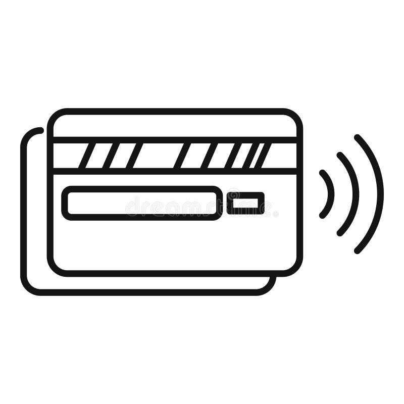 Bank Card Remote Control Icon, Outline Style Stock Vector ...