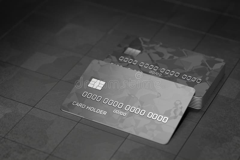 Bank Card with Technological Design. Chip Cards for Your Designs. Bank ...