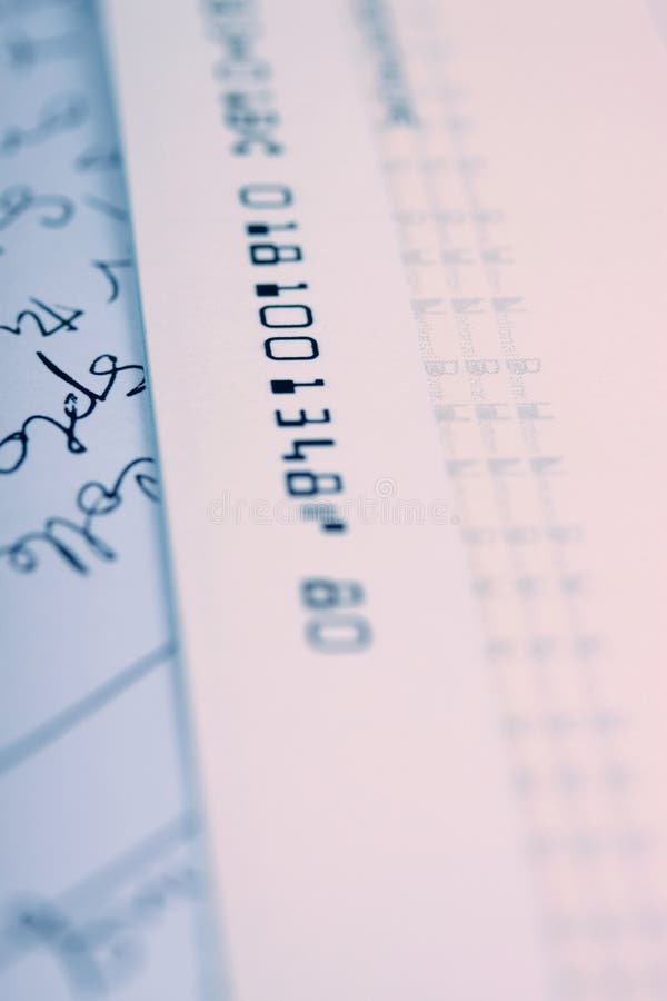 Bank check stock photo. Image of cash, clip, blur, offer - 8263190