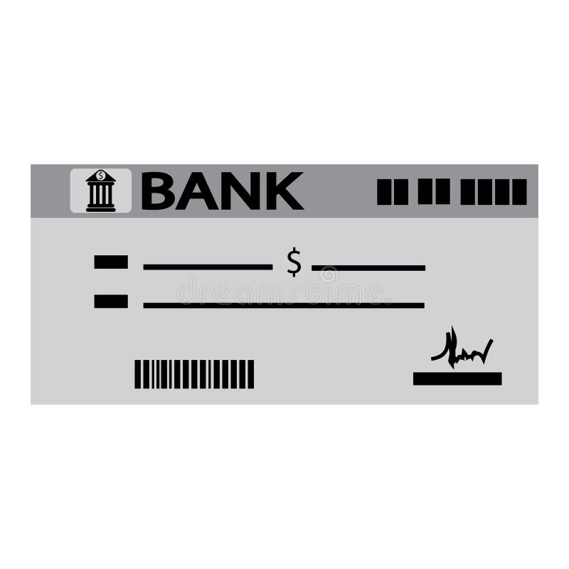 Bank Check Book Icon Design Stock Vector - Illustration of balance ...