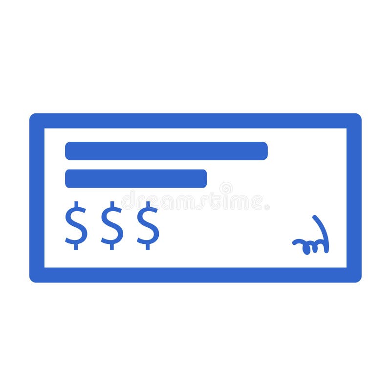 Bank check icon design stock vector. Illustration of design - 212662723