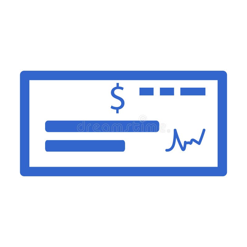 Bank check icon design stock vector. Illustration of icon - 212662725