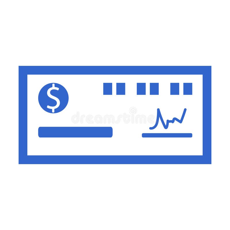 Bank check icon design stock vector. Illustration of checkbook - 212662733
