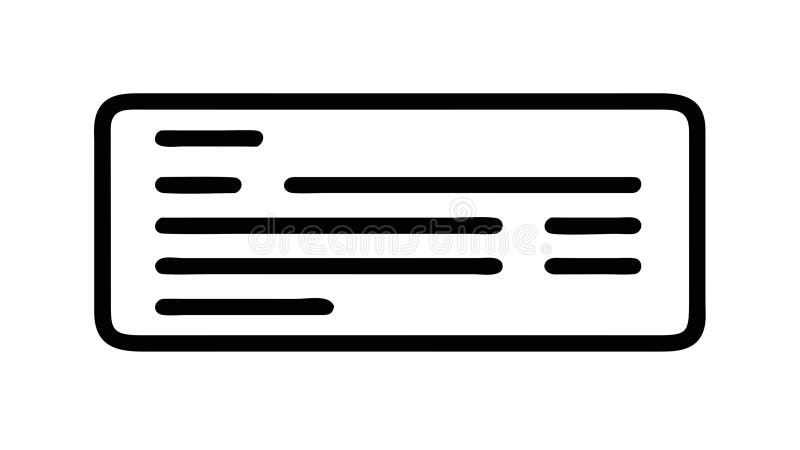 Bank Check Vector Icon, Finance and Payment Method Symbol, Vector ...