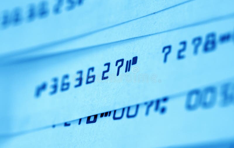 Commercial Bank Checks. stock image. Image of assortment - 5011297