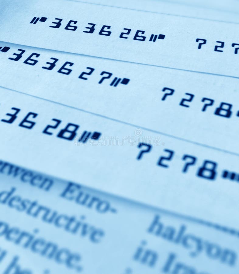 Bank checks stock photo. Image of credit, check, account - 7449192