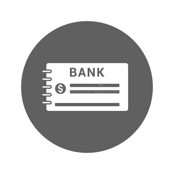 Bank Cheque Book Outline Icon. Line Art Vector Stock Illustration ...