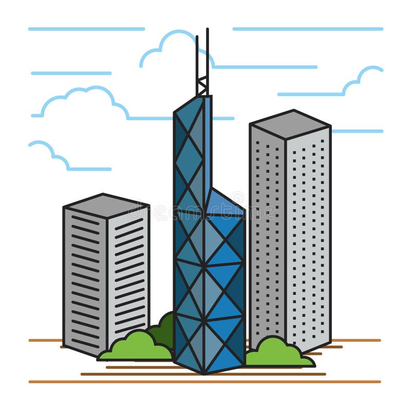 Bank China Tower Stock Illustrations – 220 Bank China Tower Stock ...