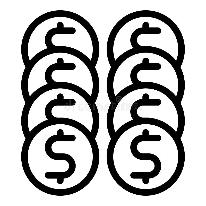 Penny Outline Stock Illustrations – 597 Penny Outline Stock ...