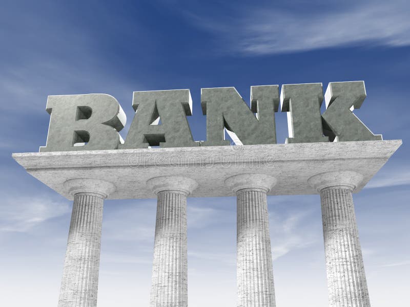 Big Bank stock illustration. Illustration of control - 28126742