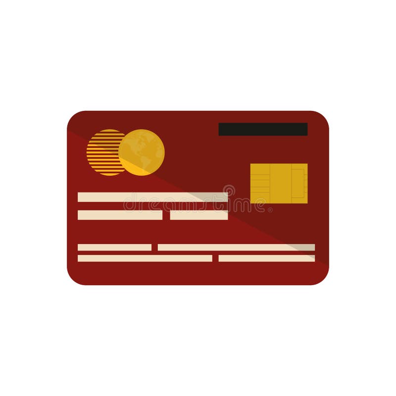Bank credit card stock illustration. Illustration of graphic - 83016838