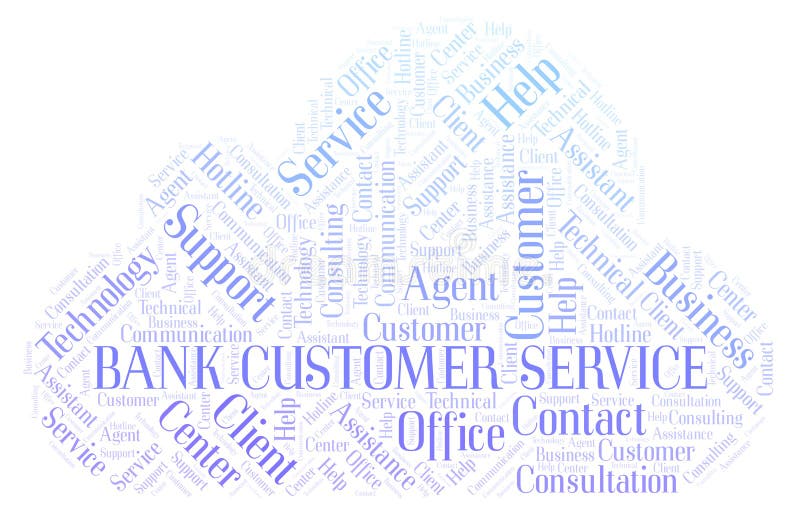 Bank Customer Service Word Cloud. Stock Illustration - Illustration of ...