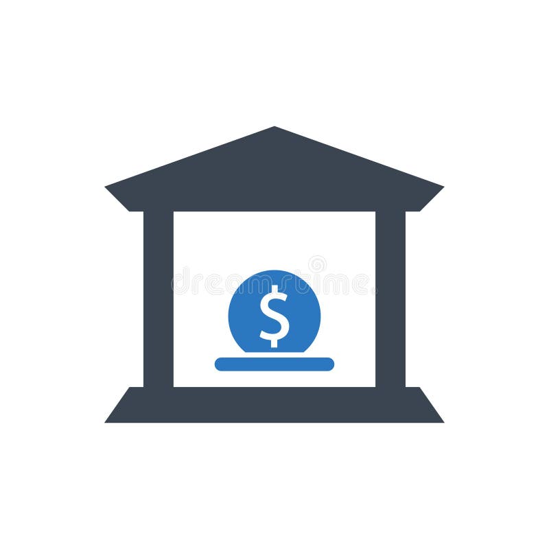 Bank deposit icon stock vector. Illustration of banking - 174679170