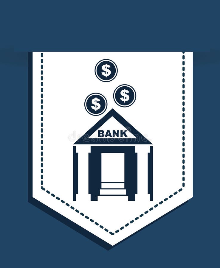 Bank design stock vector. Illustration of blue, business - 44199855