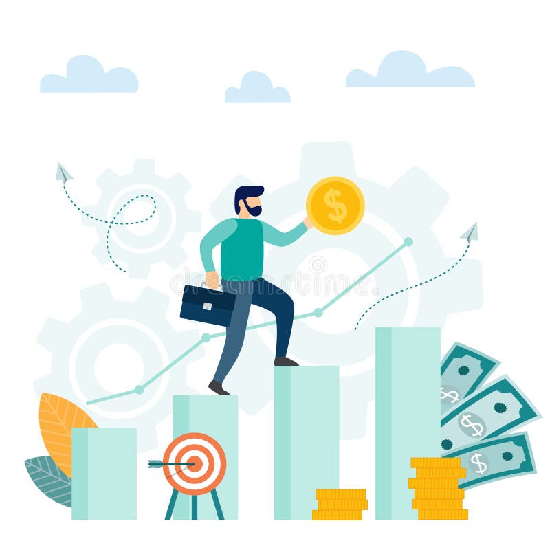 Investments Economics Strategy Analysis Concept Vector Stock Vector