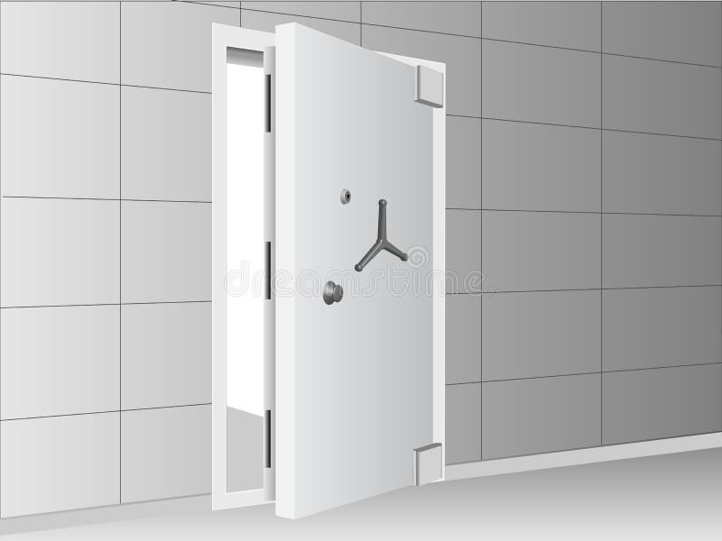 Bank door stock illustration. Illustration of open, order - 10228127