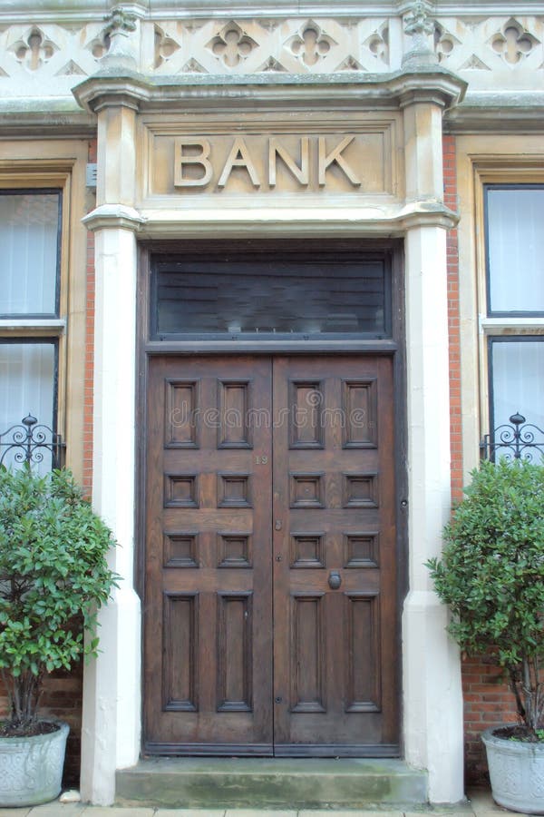 Facade of a bank branch stock image. Image of money, debt - 31737395