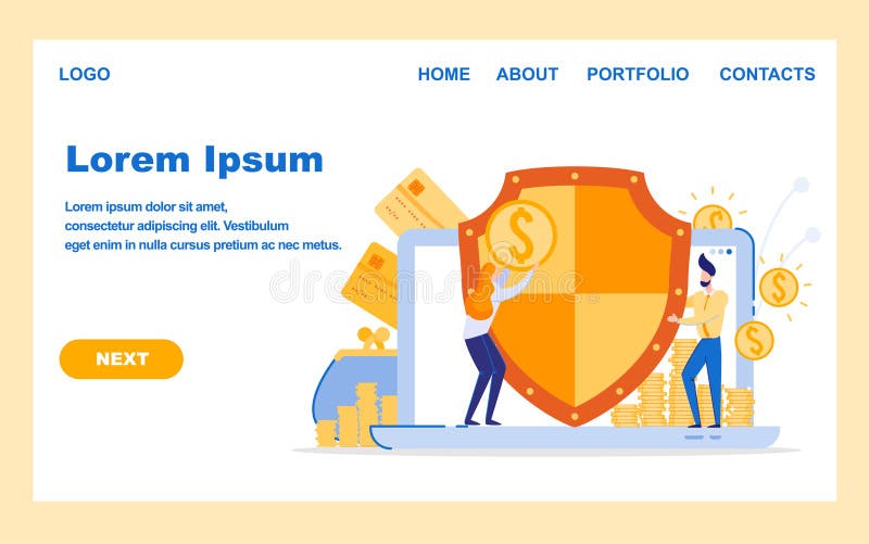 Bank Employees, Protecting Clients Money Securely Stock Vector ...