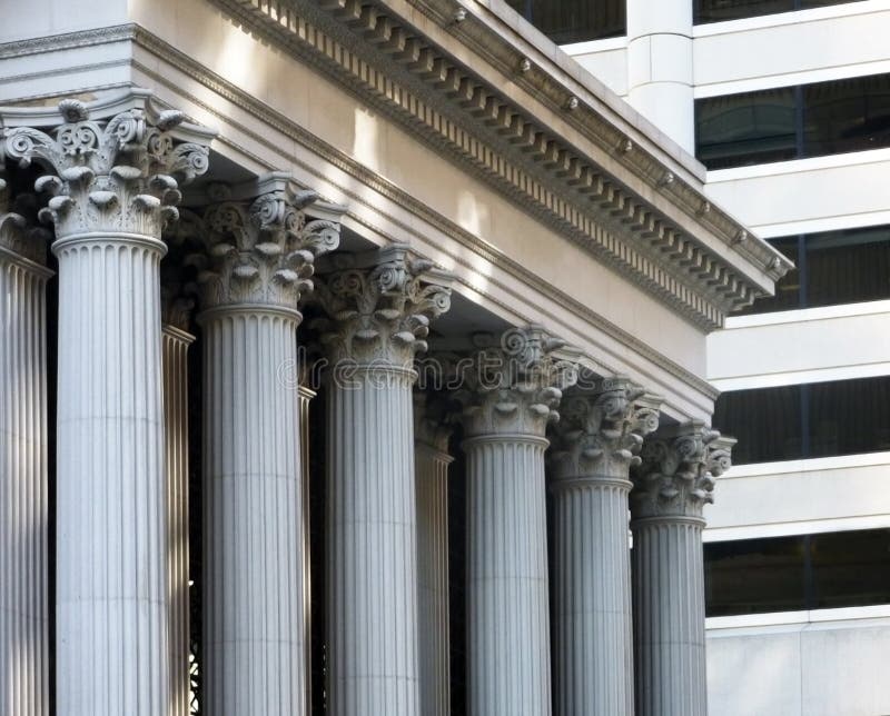 Bank Columns stock image. Image of exterior, banking, architecture - 64835