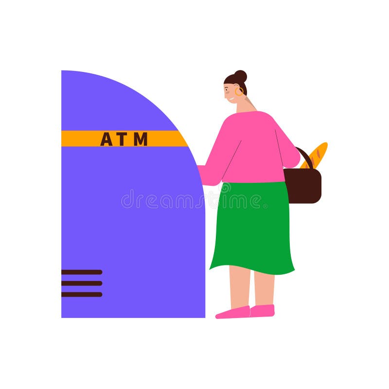 Bank Flat Illustration stock vector. Illustration of deposit - 204715343
