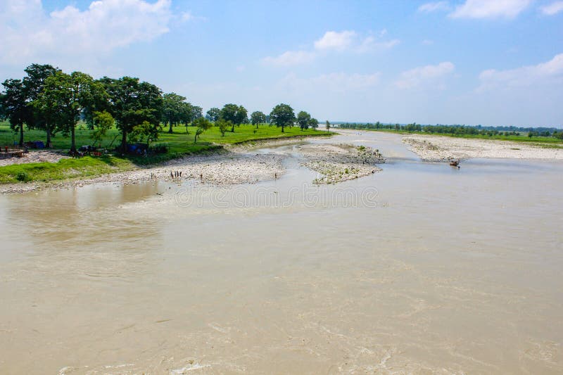 Bank of the Ganges River. Haridwar, India Stock Image - Image of ...
